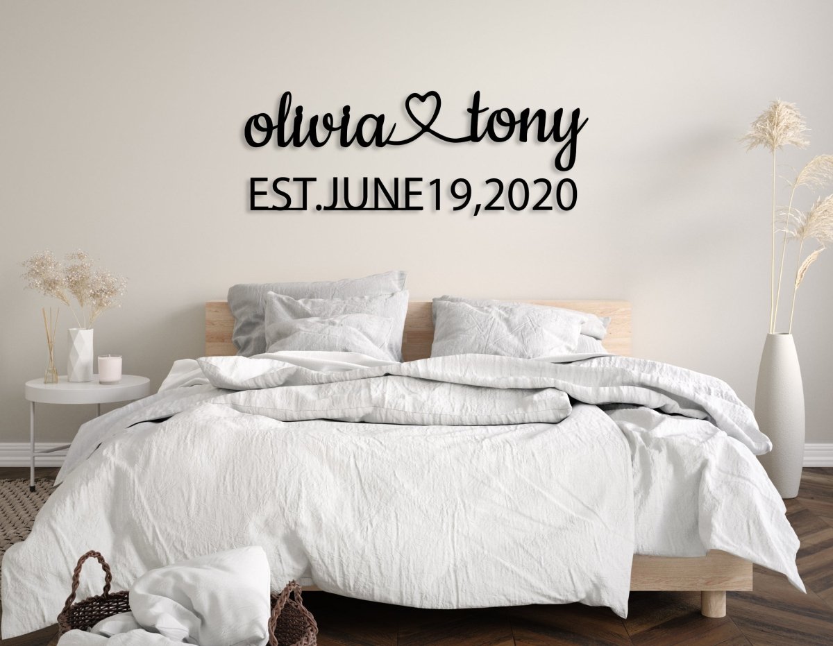 Master Bedroom Signs Above Bed - BrossHome – BrossHome Metal Wall Art